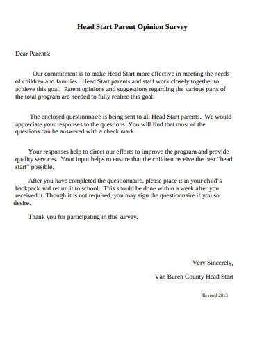 10+ Preschool Parent Survey Templates in PDF | DOC