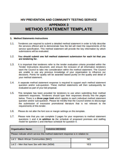 26+ Method Statement Templates in Google Docs | Word | Pages | PDF