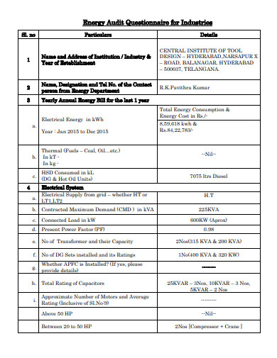 24+ Audit Questionnaire Templates - PDF, DOC