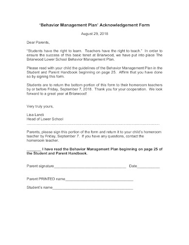 17+ Behaviour Management Plan Templates in PDF | DOC