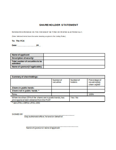6+ Holding Statement Templates in Google Docs | PDF | Word
