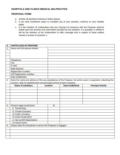 10+ Medical Clinic Proposal Templates - PDF, DOC