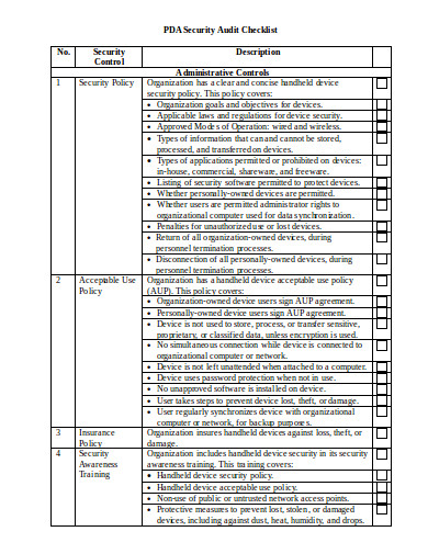 7+ Retail Audit Checklist Templates in PDF | DOC