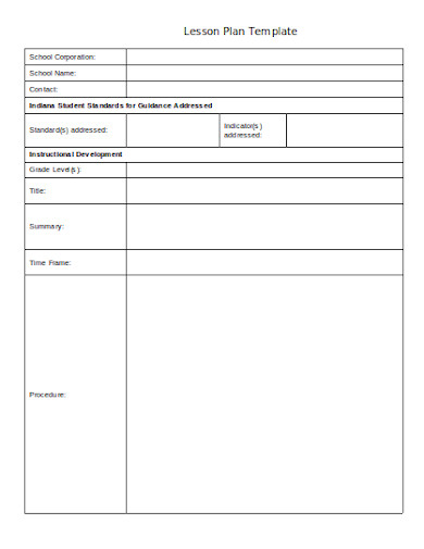 11 School Counselor Lesson Plan Templates In PDF Word