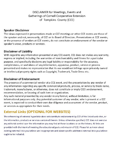 10+ Product Liability Disclaimer Templates in PDF | Word