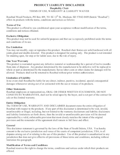 10+ Product Liability Disclaimer Templates in PDF | Word