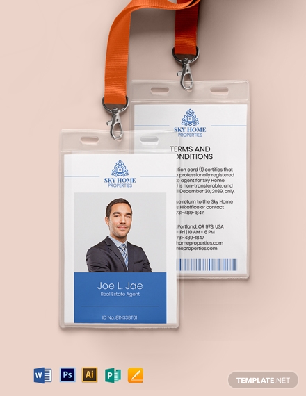 10 Editable Id Card Templates Illustrator Ms Word Pages Photoshop 