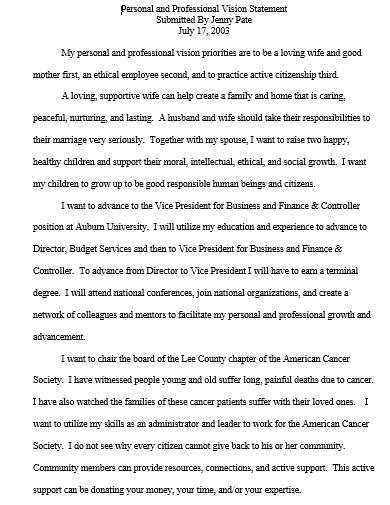 12+ Vision Statement Templates in PDF | DOC