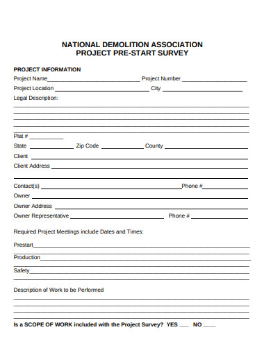 18+ Project Survey Templates in PDF | DOC