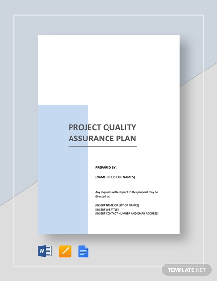 10+ Quality Plan Templates - Sample, Example, Formats
