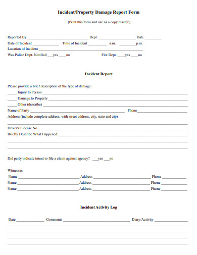 18+ Property Damage Report Templates in Google Docs | Word | Pages | PDF