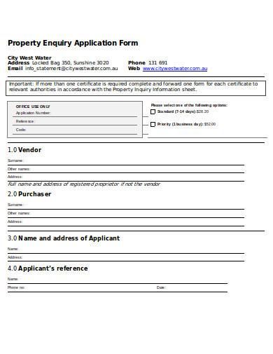 22+ Property Inquiry Form Templates in PDF | DOC