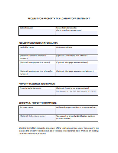 13+ Payoff Statement Templates in PDF