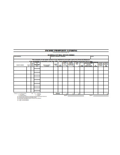 28+ FREE Real Estate Schedule Templates in PDF, Word