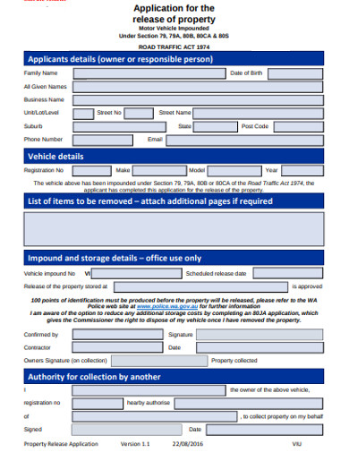 20+ Property Release Form Templates in PDF