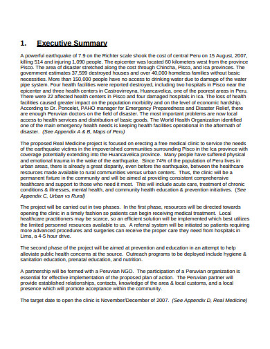 10+ Medical Clinic Proposal Templates - PDF, DOC