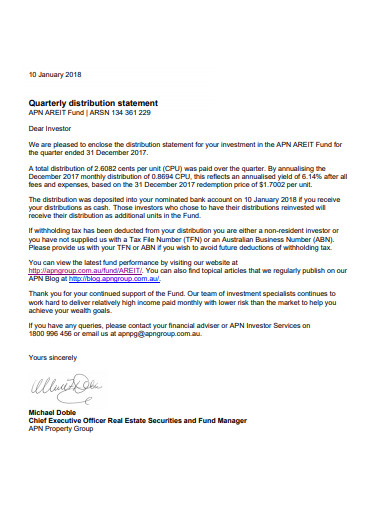 12+ Distribution Statement Templates in PDF | DOC