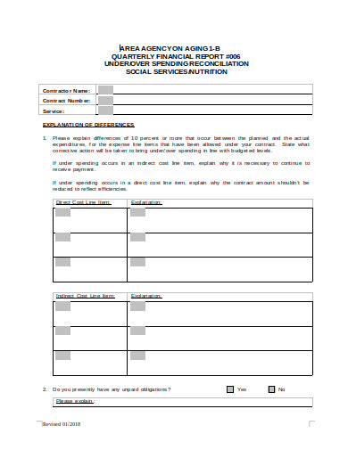 11+ Quarterly Financial Report Templates in PDF | DOC