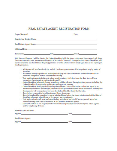 11+ FREE Real Estate Registration Form Templates - PDF, DOC