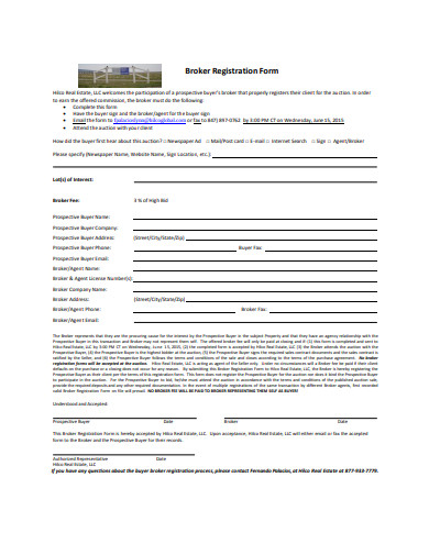 11+ FREE Real Estate Registration Form Templates - PDF, DOC