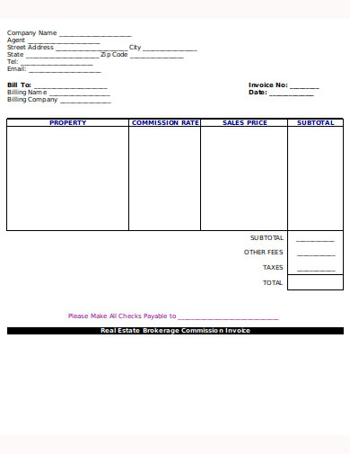 Commission Invoice PaulaDanko Blog