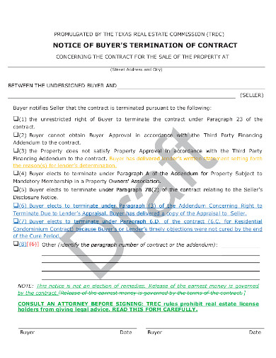 14+ FREE Real Estate Termination Notice Templates in PDF | Word