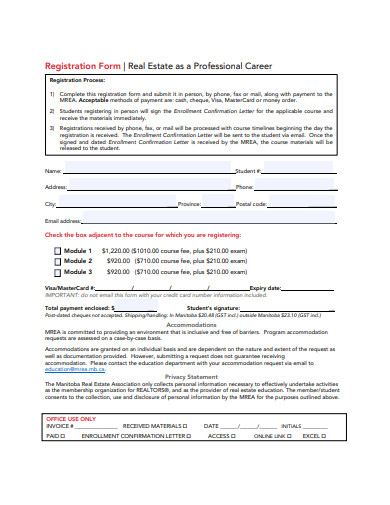 11+ FREE Real Estate Registration Form Templates - PDF, DOC