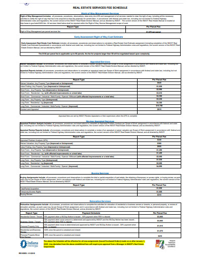 28+ FREE Real Estate Schedule Templates in PDF, Word