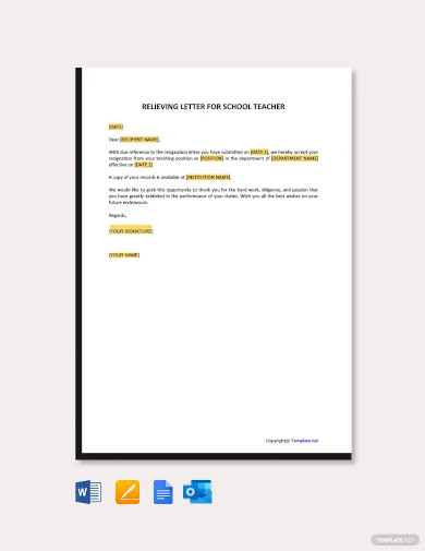 20+ Relieving Letter Templates in PDF