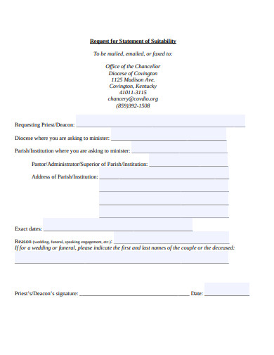 21+ Suitability Statement Templates in DOC | PDF