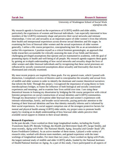 24+ Research Statement Templates in PDF | DOC
