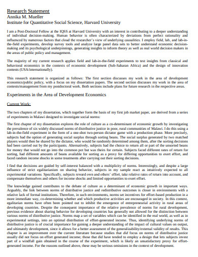 24+ Research Statement Templates in PDF | DOC