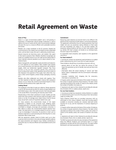 11+ Retail Agreement Templates in Google Docs | Word | Pages | PDF