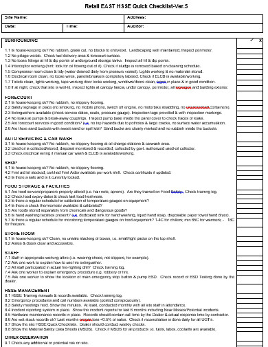 7+ Retail Daily Checklist Templates in PDF | DOC