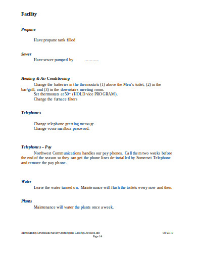 6+ Retail Store Cleaning Checklist Templates in DOC | PDF