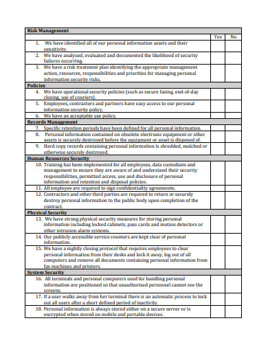 6+ Database Security Checklist Templates in PDF | DOC