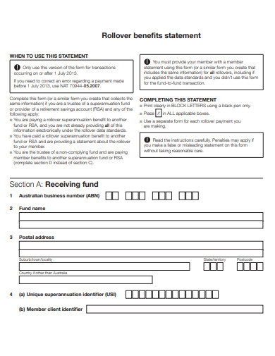 19+ Benefits Statement Templates in PDF | DOC | XLS