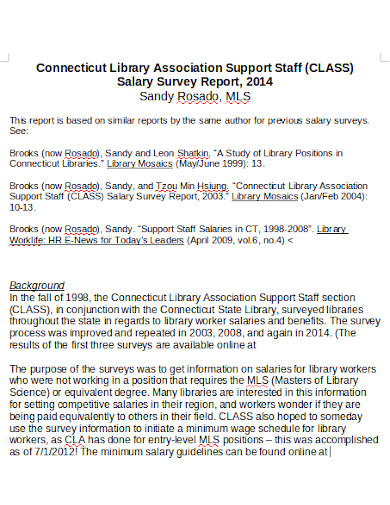 18+ Salary Survey Templates in PDF | Word