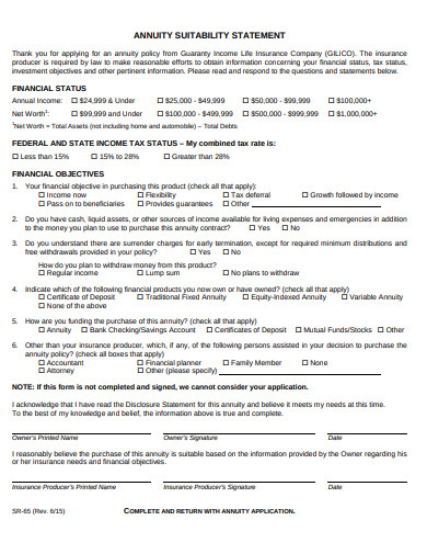21+ Suitability Statement Templates in DOC | PDF