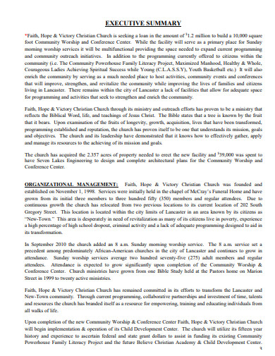 4+ Church Business Plan Templates in PDF