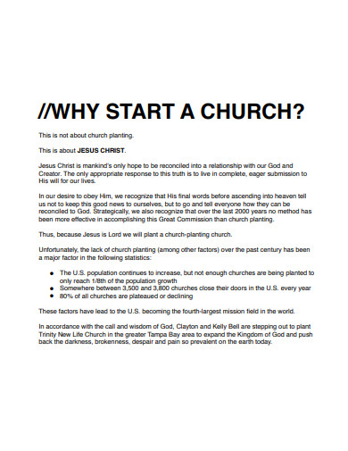 3+ Church Launch Plan Templates in PDF