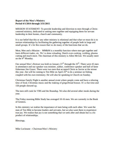 12+ Church Ministry Report Templates in PDF | DOC