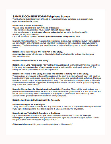 10+ Survey Consent Form Templates in DOC | PDF