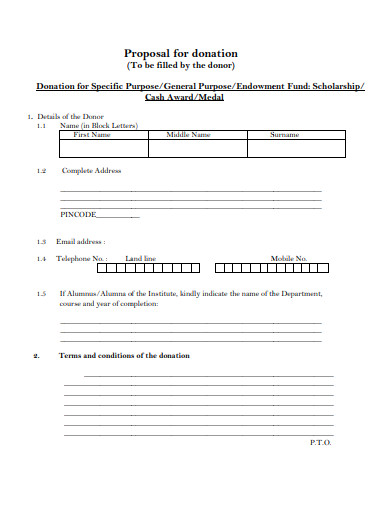 13+ Donation Proposal Templates - PDF, DOC