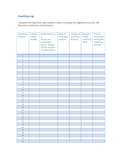 FREE 11+ Health Log Templates in PDF | MS Word
