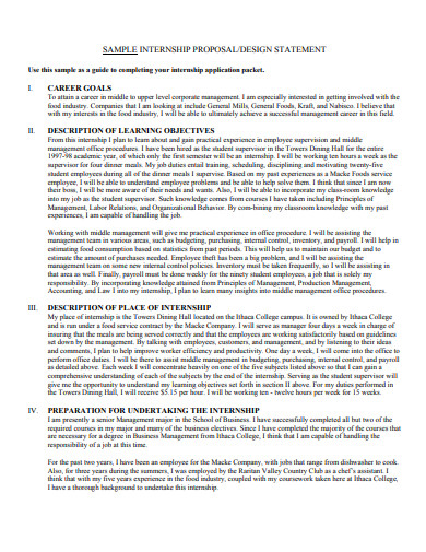 11+ Internship Proposal Templates in PDF | DOC