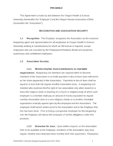 5+ Nursing Contract Agreement Templates in PDF