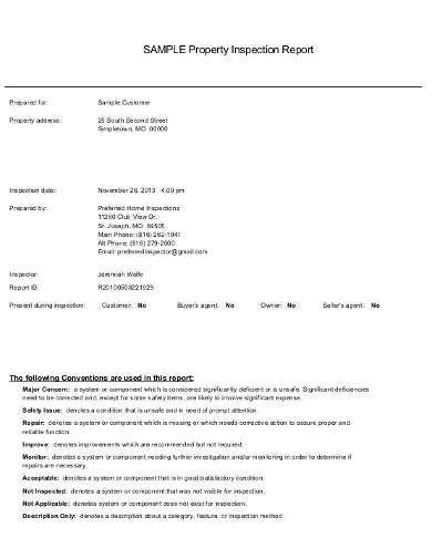 16+ Property Inspection Report Templates in Google Docs | Word | Pages ...