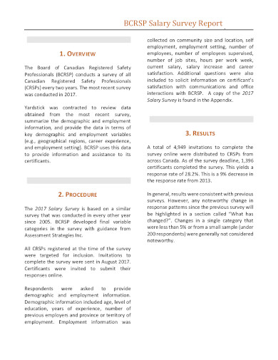 18+ Salary Survey Templates in PDF | Word