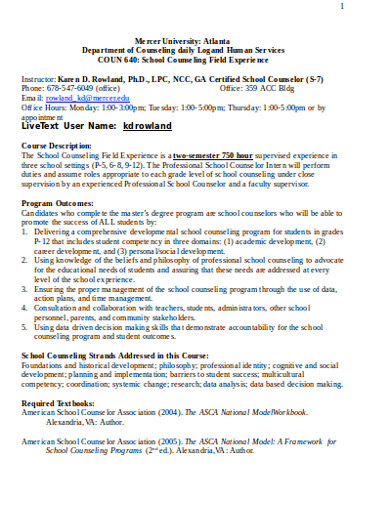 7+ School Counselor Daily Log Templates in PDF | DOC